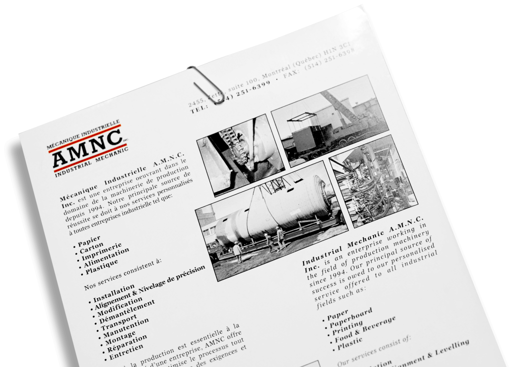 Mécanique industrielle AMNC - Memorial 100